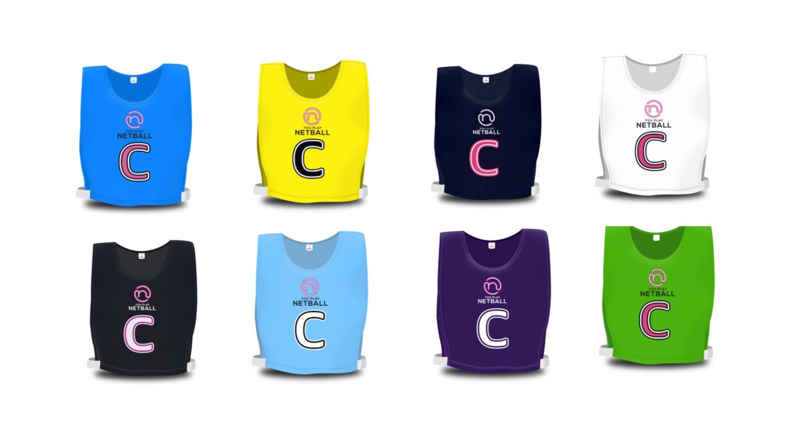 You Play Netball Set of 8 Team Bibs – netballkitshop